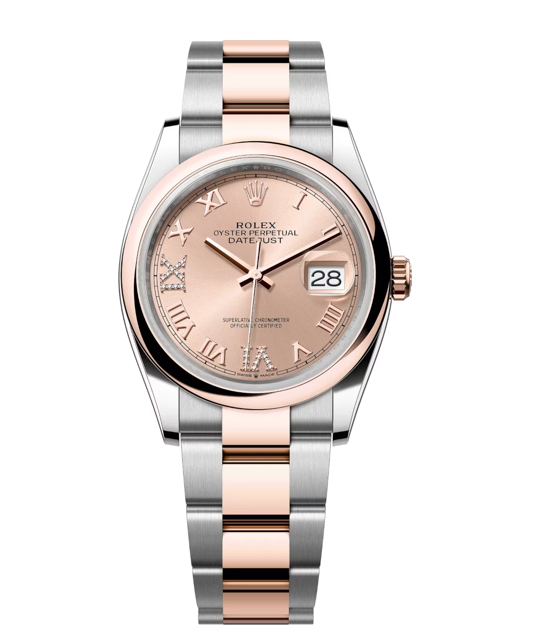 Rolex Datejust 36 Oyster Perpetual Oystersteel and Everose gold rosé ...