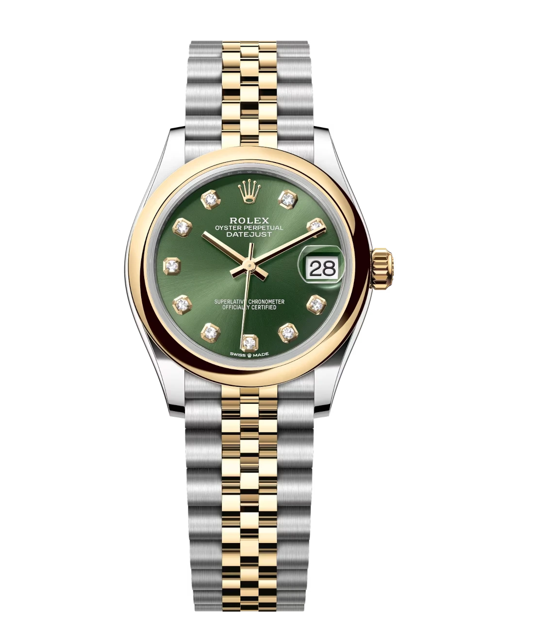 Rolex Datejust 31 Oyster Perpetual Oystersteel and yellow gold olive ...