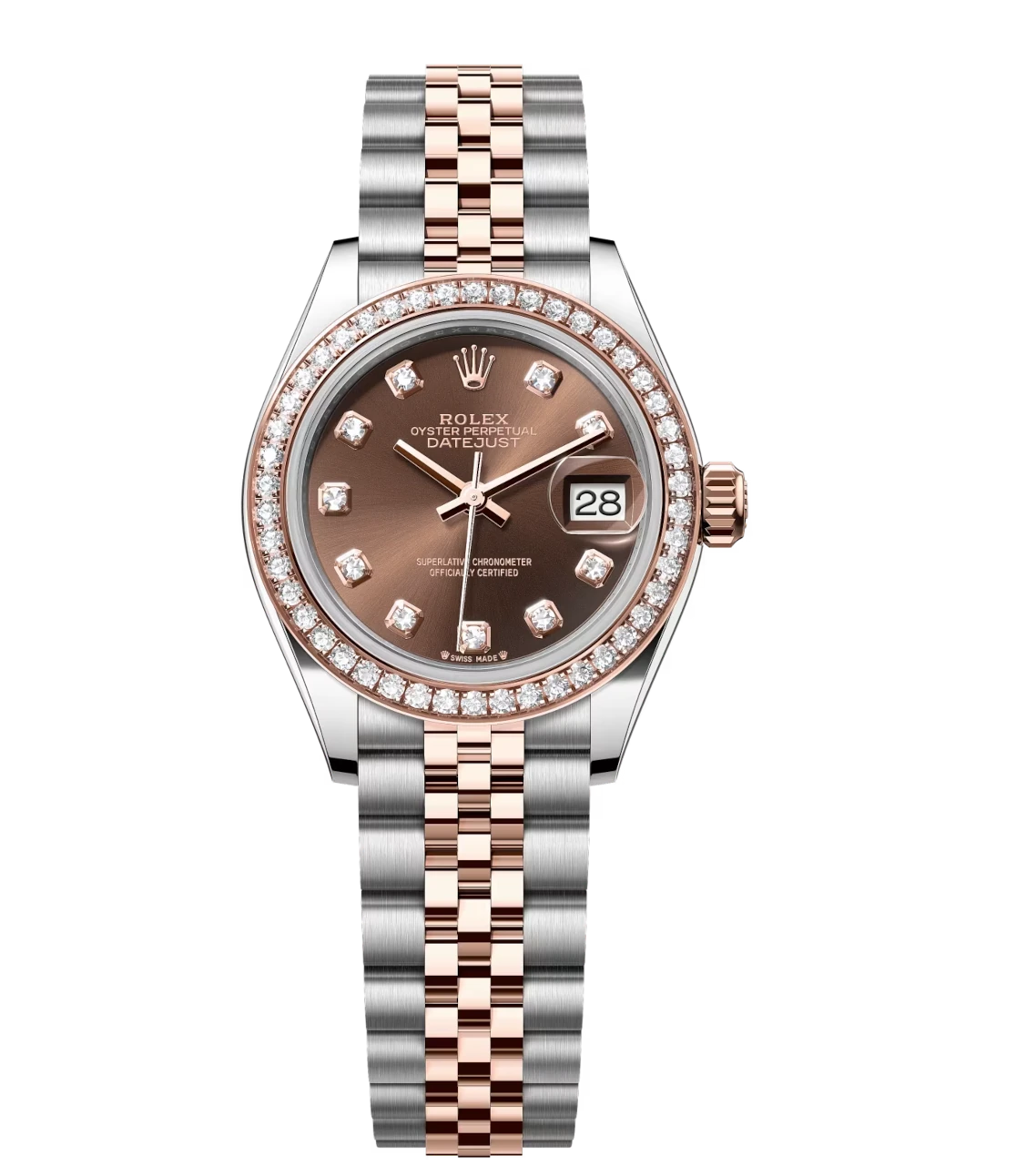 Rolex Lady-Datejust 28 Oyster Perpetual Oystersteel and Everose gold ...