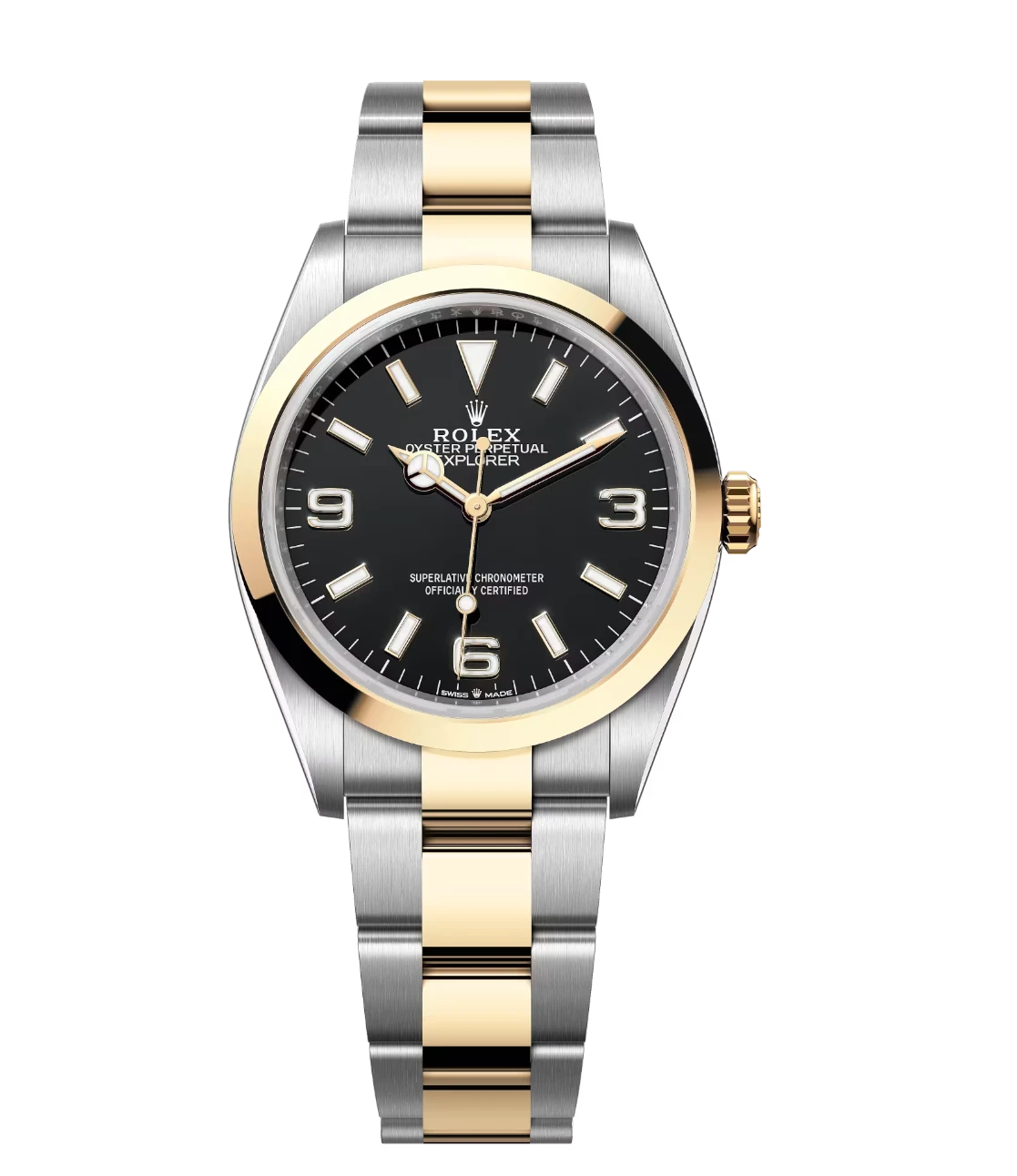 Rolex Explorer 36 Oyster Perpetual Oystersteel and yellow gold ...